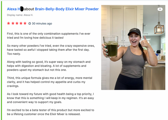 Brain-Belly-Body Elixir Mixer Powder – Living-Strength Nutritionals