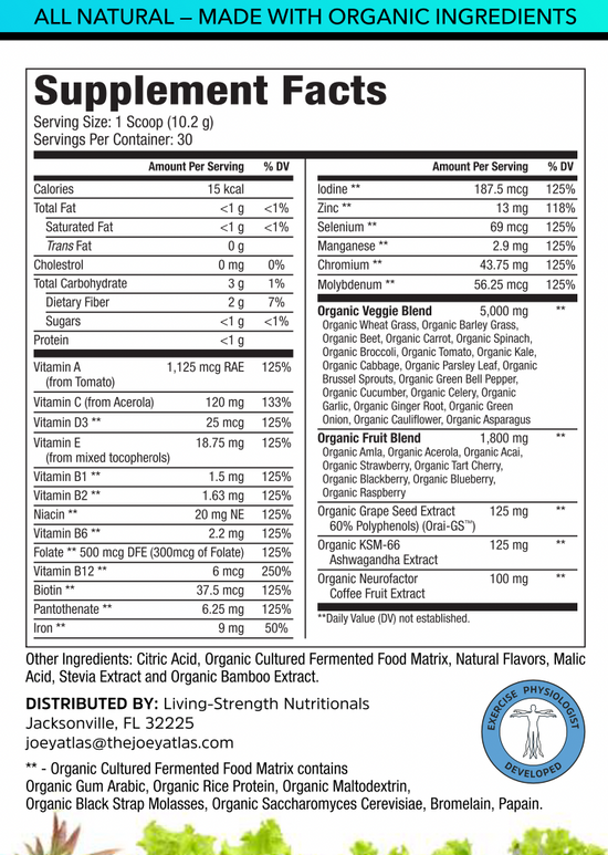 Brain-Belly-Body Elixir Mixer Powder – Living-Strength Nutritionals