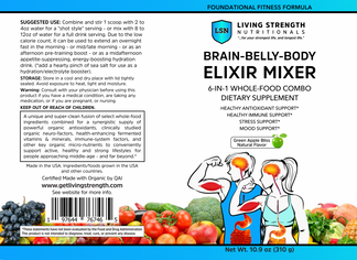 Brain-Belly-Body Elixir Mixer Powder – Living-Strength Nutritionals