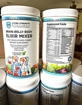 Brain-Belly-Body Elixir Mixer Powder – Living-Strength Nutritionals