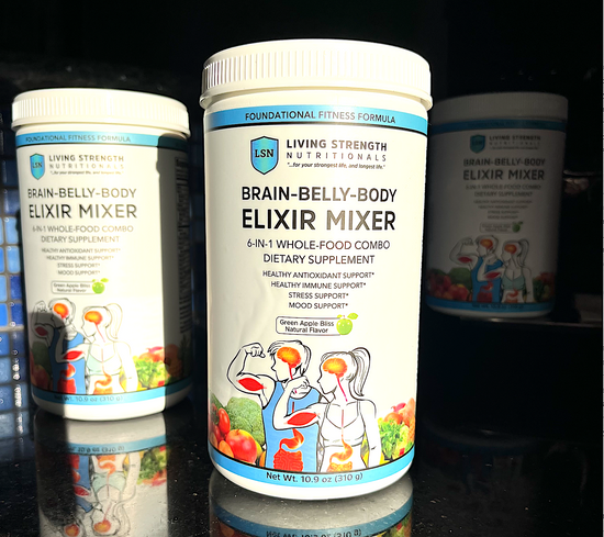 Brain-Belly-Body Elixir Mixer Powder – Living-Strength Nutritionals