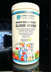 Brain Belly Body Elixir Mixer Powder Living Strength Nutritionals