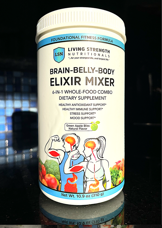 Brain-Belly-Body Elixir Mixer Powder – Living-Strength Nutritionals