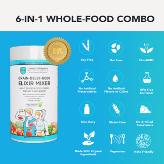Brain-Belly-Body Elixir Mixer Powder – Living-Strength Nutritionals